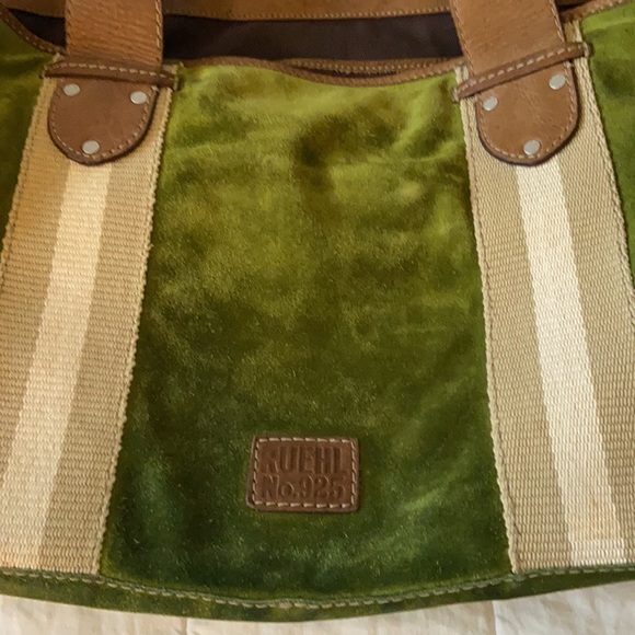 Ruehl No.925 | Bags | Ruehl No925 Green Suede Large Shopper Tote | Poshmark